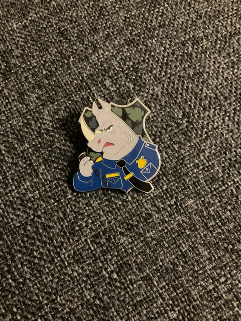 DISNEY ZOOTOPIA CHARACTER Police Badge Officer Mc.horn Pin EUR 4,55 ...