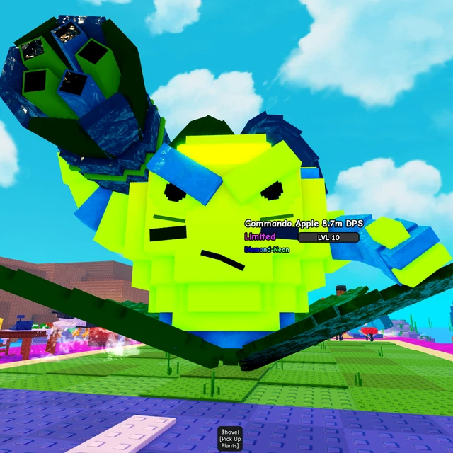 PLANTS VS BRAINROTS - Diamond - Neon Commando Apple - Limited 8.7m DPS ...