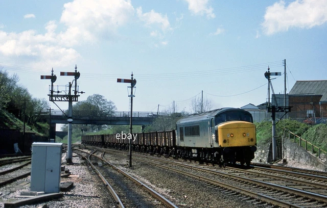 ORIGINAL 35MM SLIDE BR Class 45 no.45/0 at Tiverton +rights for use £5. ...