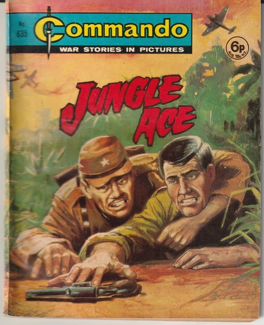 COMMANDO WAR COMIC #635 "Jungle Ace" 1972 $12.95 - PicClick AU