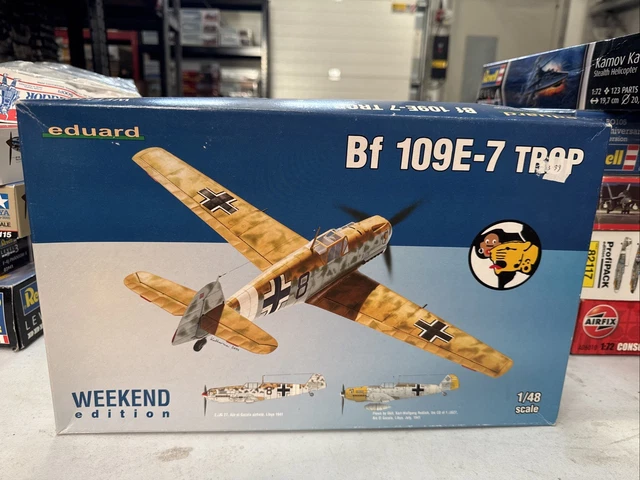 EDUARD 84167 1:48 Bf 109 E-7 TROP Weekend Edition Plastic Model Aircraft Kit £18.40 - PicClick UK