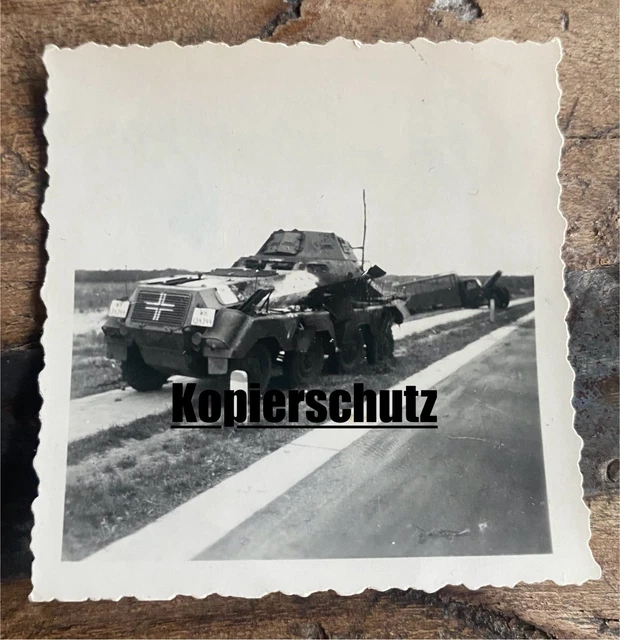 DEUTSCHER PANZER TANK Panzerspähwagen Puma Original Foto 2.WK WW2 EUR 9 ...