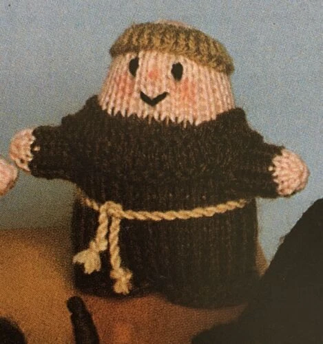 KNITTING PATTERN - Mini Monk Friar Tuck 9cm Tall - 0287 £2.99 - PicClick UK
