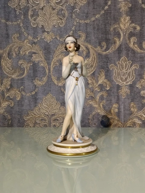 CAPODIMONTE SANDRO MAGGIONI Mode Liberty Anno 1927 Figurine Art Deco ...