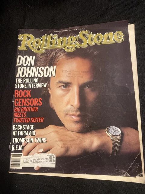 VINTAGE! ROLLING STONE Magazine Don Johnson Cover + Vintage Mystery ...