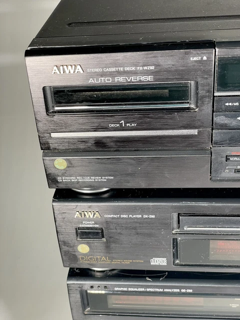 AIWA HIFI SEPARATES Z92 Series Tested Working Tape CD Tuner Equalizer ...