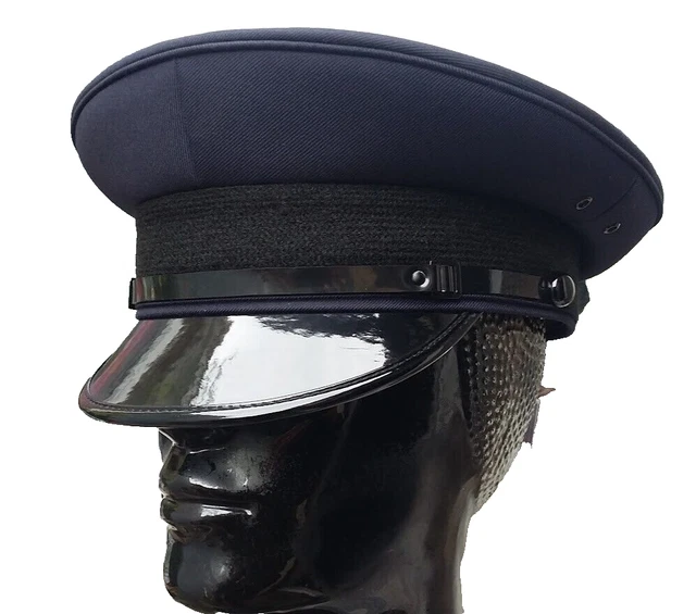 EX BRITISH POLICE Peak Hat/Cap 56 CM Military Security Guards Chauffeur ...