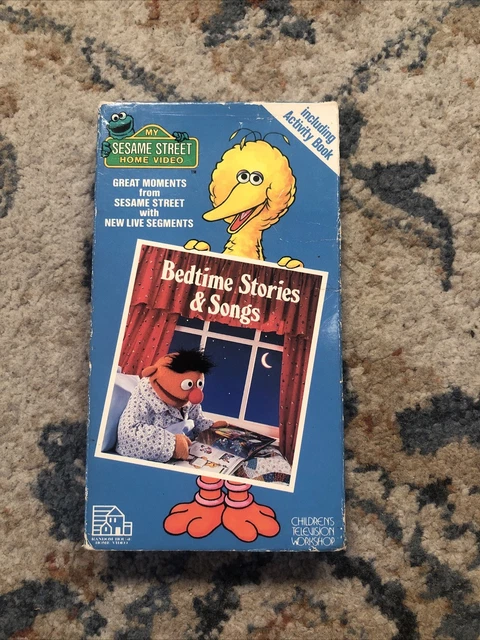 SESAME STREET BEDTIME Stories & Songs VHS 1986 Home Video Random House ...