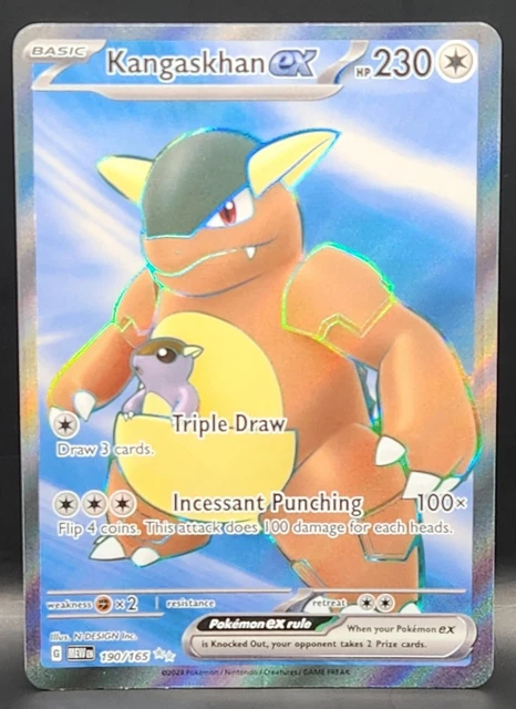 POKÉMON TCG KANGASKHAN EX Scarlet & Violet-151 190/165 Holo Ultra Rare $3.25 - PicClick AU