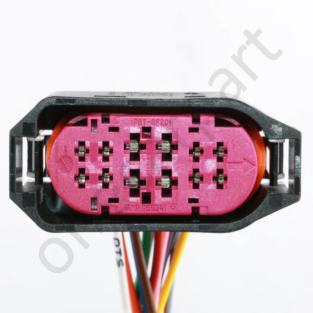 XENON LAMP 12 Pin Connector Pre Wired For VW Audi VAG 1J0941165 1J0 941 ...