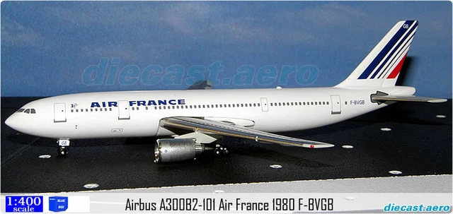 ** RARE ** Airbus A300B2-101 Air France 1980 F-BVGB Blue Box 1:400 MINT ...