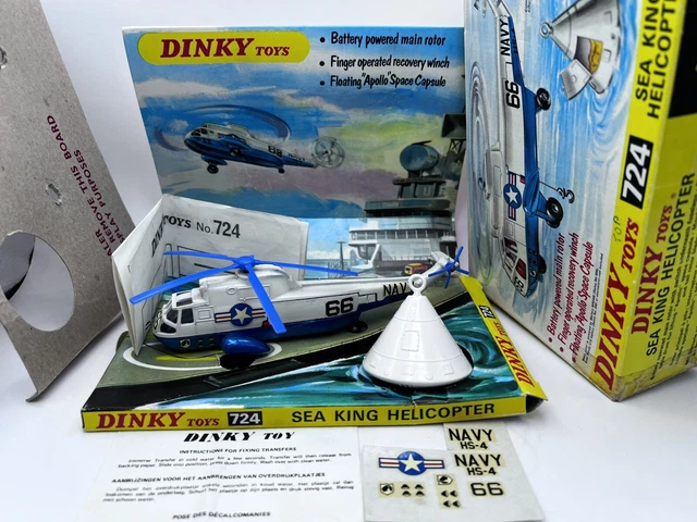DINKY 724 SEA King Helicopter. Excellent in Good Box c/w Instruction ...