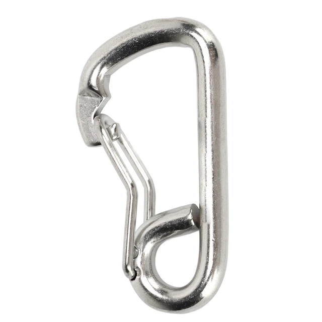 SPRING SNAP HOOK Carabiner 316 Stainless Steel Marine Grade Heavy Duty ...