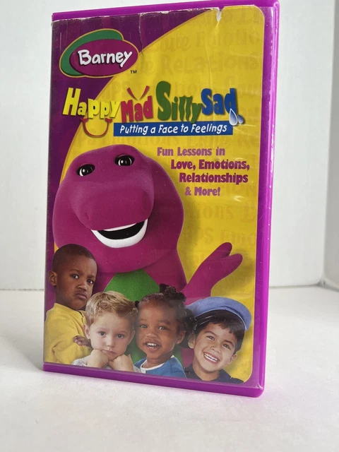 BARNEY HAPPY MAD silly sad vhs Vintage $15.00 - PicClick CA
