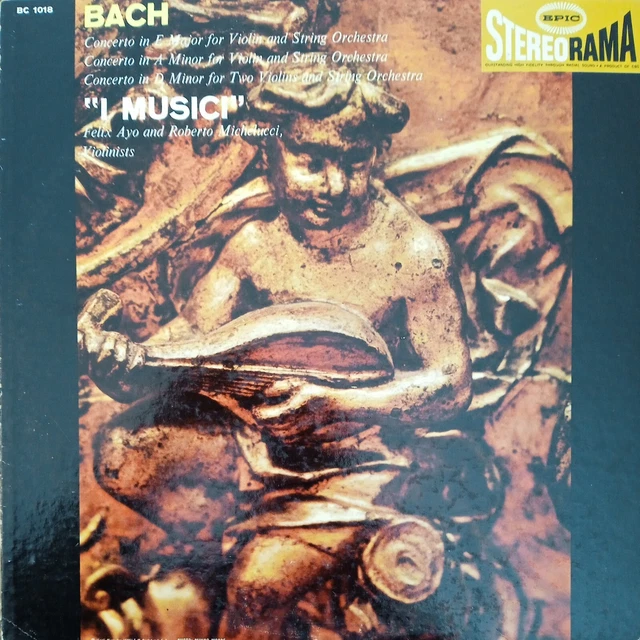 EPIC STEREORAMA BC 1018 (835 007 Ay) Gold* Bach Violin Concertos *Ayo ...