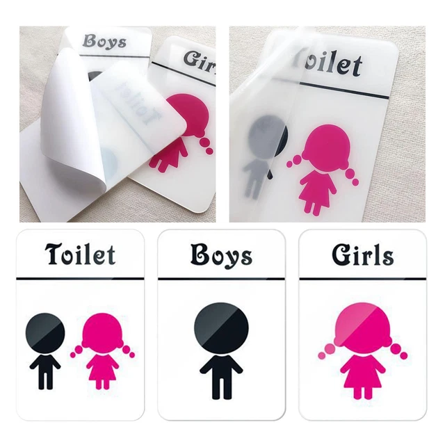 CHILDREN RESTROOM SIGN Toilet Sign Home 15×10cm Signage Board ...
