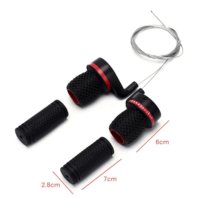 1 PAIR TWIST Bicycle Gear Shifters Bike Grip Speed Derailleur Bicycle ...