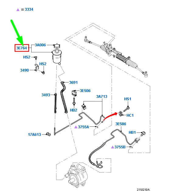 FORD TRANSIT MK3 Steering Oil Reservoir And Cover Assy 1684751 NEW ...