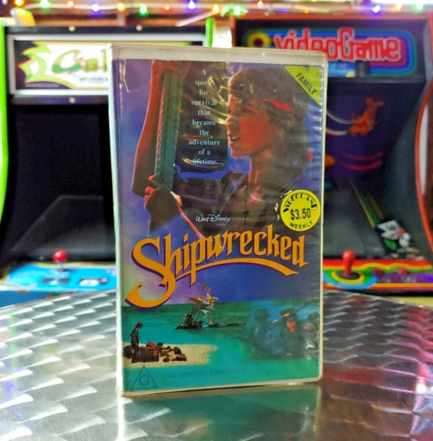 SHIPWRECKED - 1990 Walt Disney VHS Video - Big Box Ex Rental Clamshell RARE $20.15 - PicClick AU