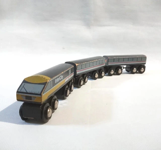 WOODEN RAILWAY TRAIN - Vintage BRIO Intercity Express Coach RARE ...