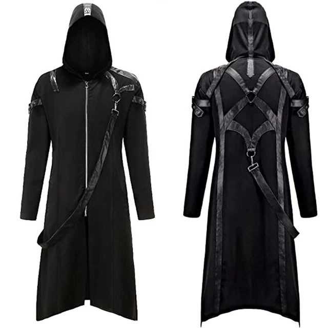 MEDIEVAL PUNK GOTHIC Dark Coat Outfits Costume Cosplay Halloween EUR 61 ...