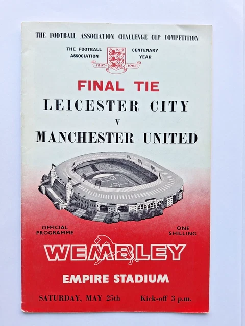 LEICESTER CITY V Manchester United (FAC Final) Season 1962-63 Football ...