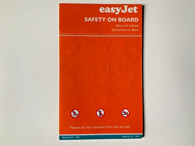 EASYJET BOEING 737 Card Carte de Sécurité EUR 14,90 - PicClick FR