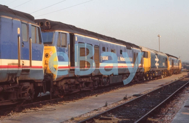 35MM RAILWAY SLIDE of Class 50 50048 @ Laira T&RSMD Copyright to Buyer ...