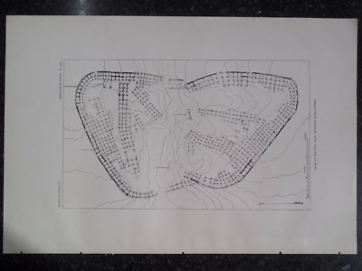 PLAN OF KIN Tiel Wide Ruins Pueblo Arizona 1891 Print £20.63 - PicClick UK