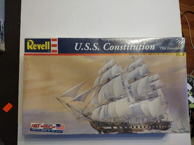 REVELL USS REVELL 1:196 Scale U.S.S. Constitution "Old Ironsides" Model ...