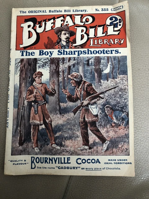 BUFFALO BILL LIBRARY Magazine The Boy Sharpshooters 1920s Aldine Series ...