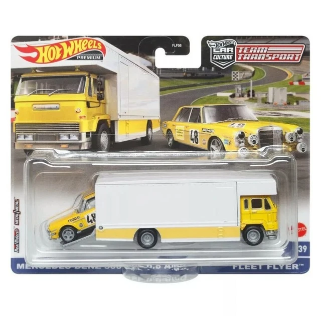 PACK HOT WHEELS Team Transport 1/64 Mercedes 300 Sel 6.8 Amg / Fleet ...