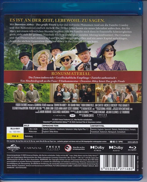DOWNTON ABBEY: DAS große Finale (2025) Blu-Ray Hugh Bonneville Jim ...