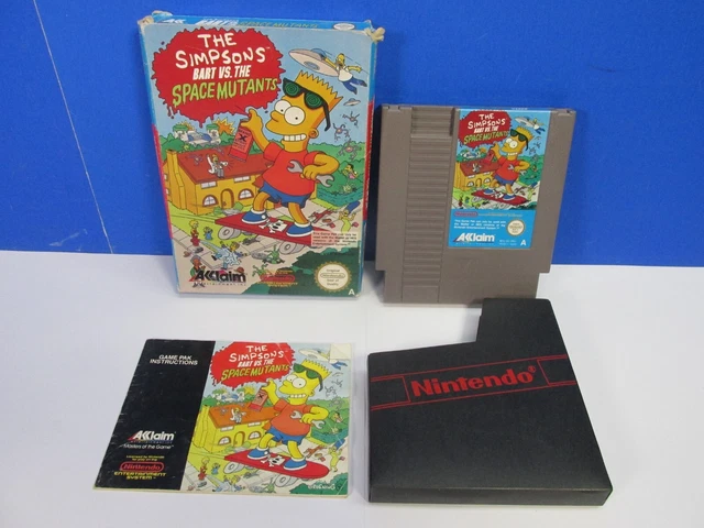VIDEOGIOCO VINTAGE NES NINTENDO THE SIMPSONS BART VS THE SPACE MUTANTS ...