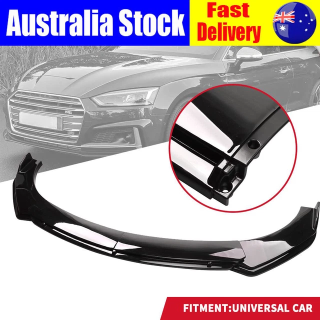 FRONT BUMPER LIP Spoiler Splitter Kit Gloss Black For Holden VE & VF ...