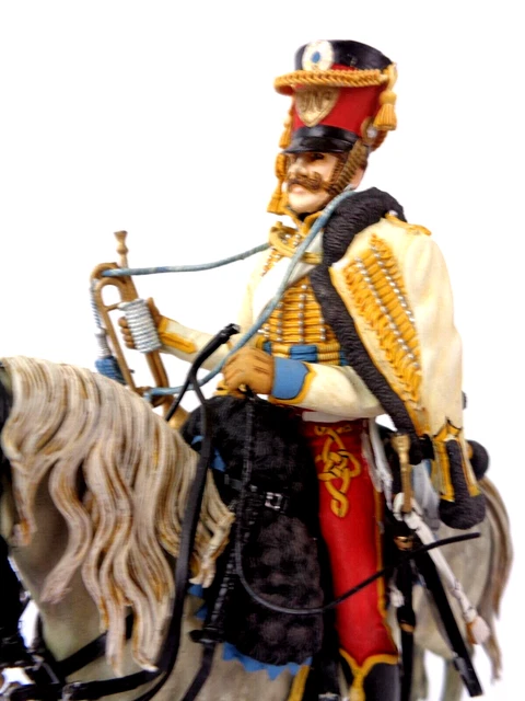 POSTE MILITAIRE FRENCH Trumpeter 13th Hussars 90mm Metal Kit Figure Painted Rare £74.99 ...