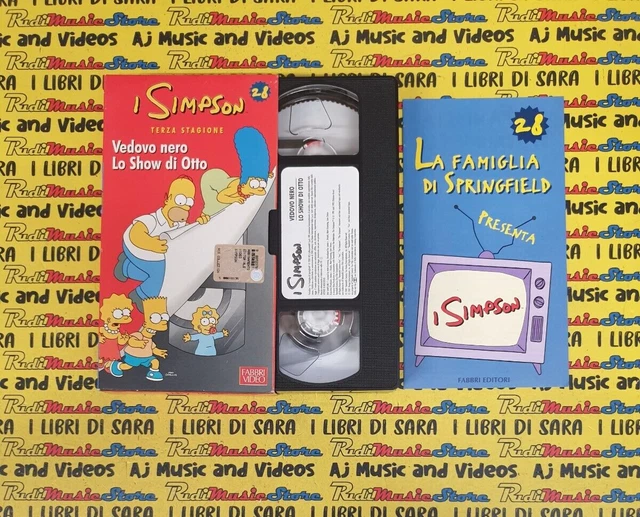 VHS CARTONATA I SIMPSON 28 TERZA STAGIONE 2001 FOX BONGO + LIBRETTO ...