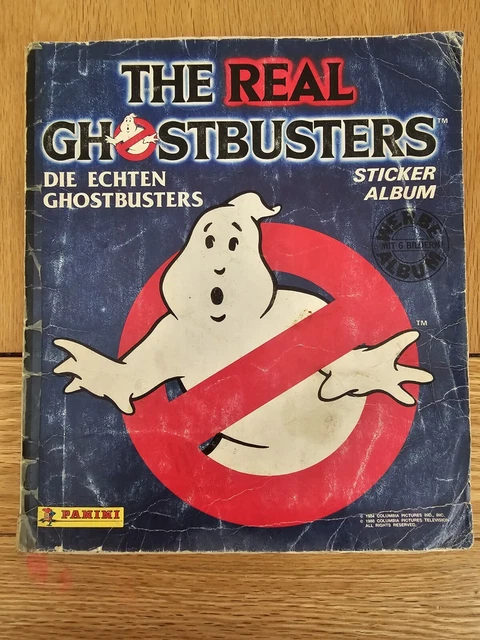 THE REAL GHOSTBUSTERS Vintage 80s Sticker Album 60% Complete Panini ...