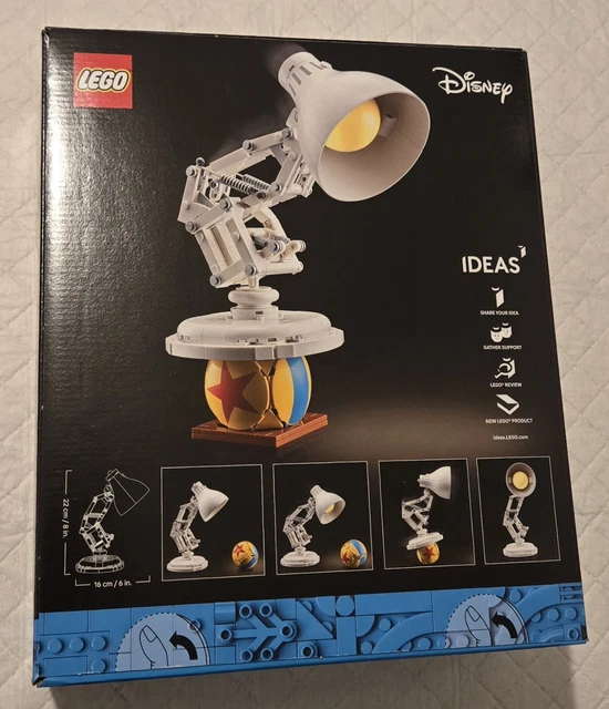 LEGO IDEAS 21357 Disney Pixar Luxo Jr Lamp & Ball Set for Adults ...