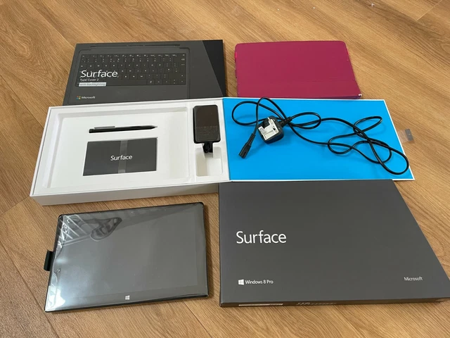 MICROSOFT SURFACE PRO 128Gb, Type Cover, Charger, Pen, Original Box ...