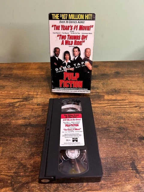 RARE PULP FICTION Demo Tape VHS Full Length Screener Travolta Tarantino ...