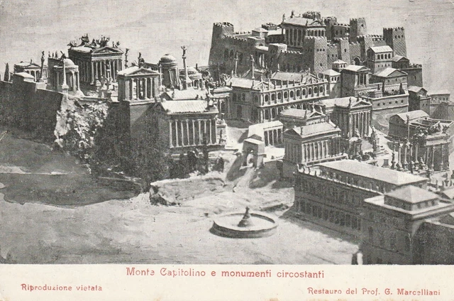 C4- CP CARTOLINA Monte Capitolino e Monumenti circostanti - Fp Nvg EUR ...