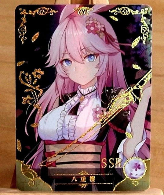 YAE SAKURA HONKAI Impact CARTE SSR Anime Waifu Goddess Story Holo Card ...