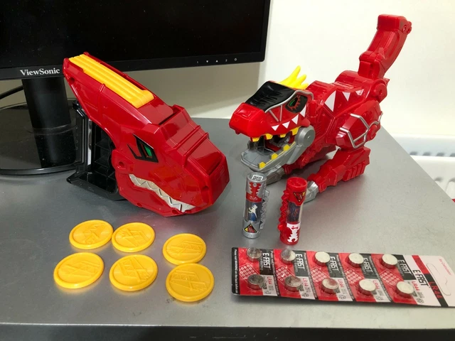 POWER RANGERS DINO charge T-Rex Morpher & T-Rex Disc shooter weapons 2x ...