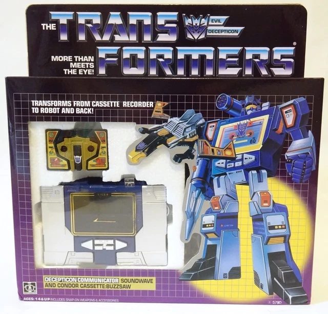 TRANSFORMERS G1 DECEPTICON Communicator Soundwave Condor Cassetta ...