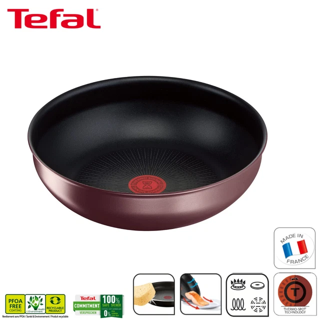 TEFAL INGENIO UNLIMITED Wok 26 cm Pfanne Backofen Aluminium Lila 26 cm induktion £8.22 - PicClick UK