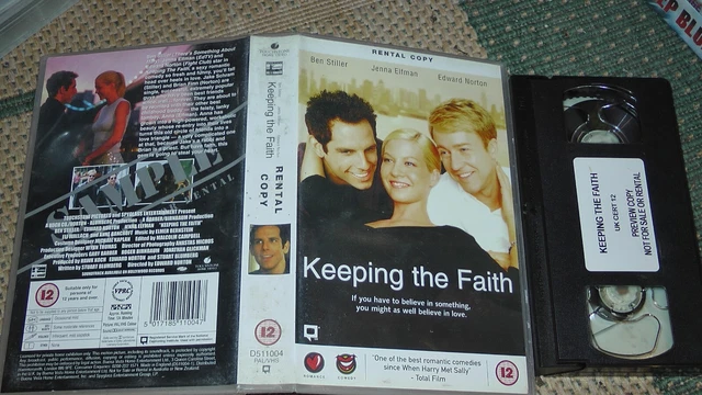 KEEPING THE FAITH VHS Video Big Box Timecode Sample Dealer Tape ...