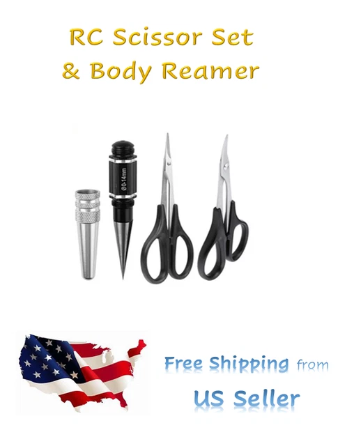 RC BODY REAMER RC Body Scissors Curved & Straight for Lexan RC Car ...