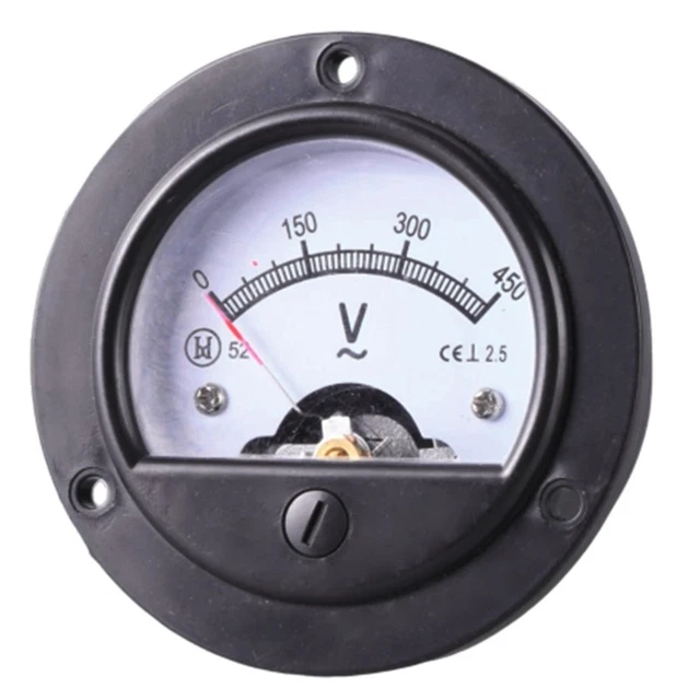 VOLTMETER FOR AC0-300VOLT AC0-450V Square Analog Needle Panel Meter ...