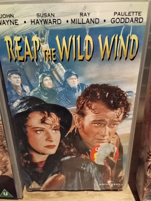 JOHN WAYNE REAP the wild wind VHS Video Classic Film Western. Great ...